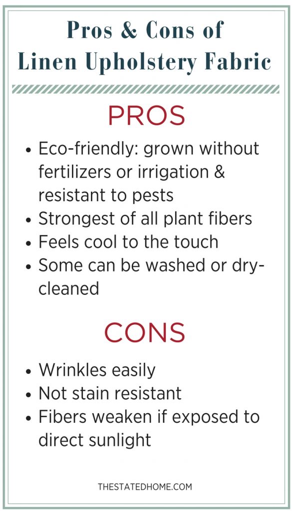 Linen Upholstery Fabric: Pros and Cons | The Stated Home Blog